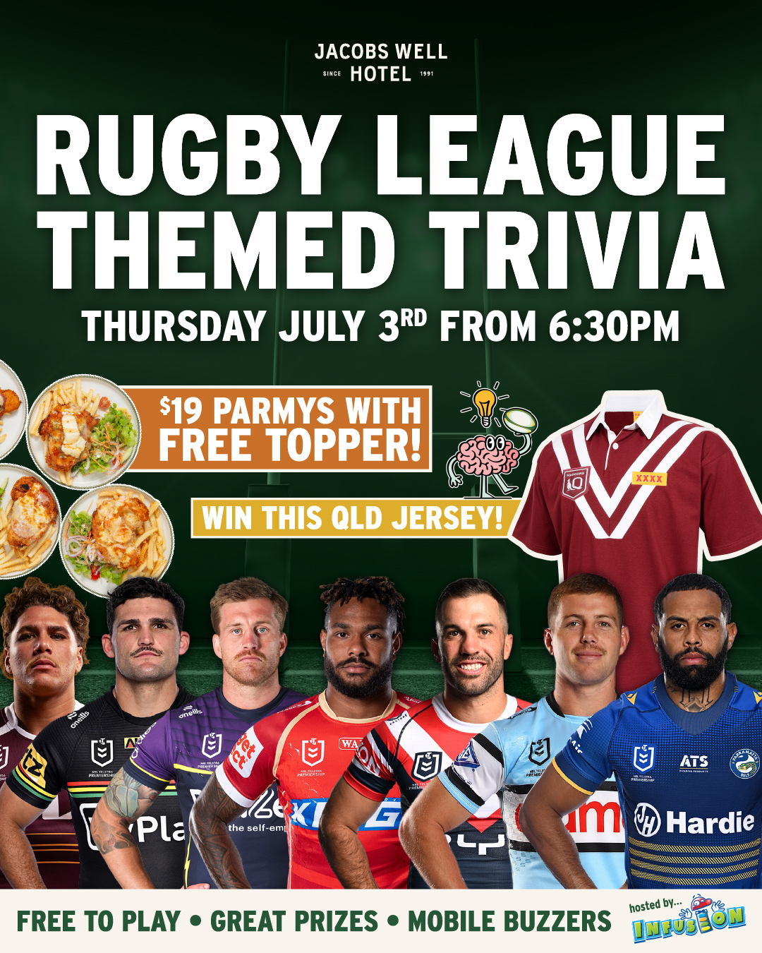 NRL TRIVIA - Jacobs Well Hotel